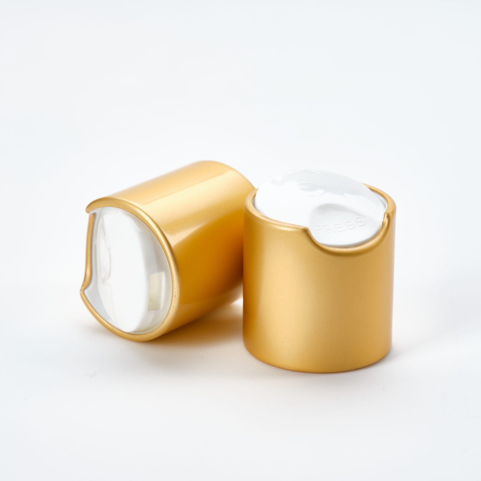 Sleeved Disc Cap 24410 - Matt Gold - Synergy Packaging