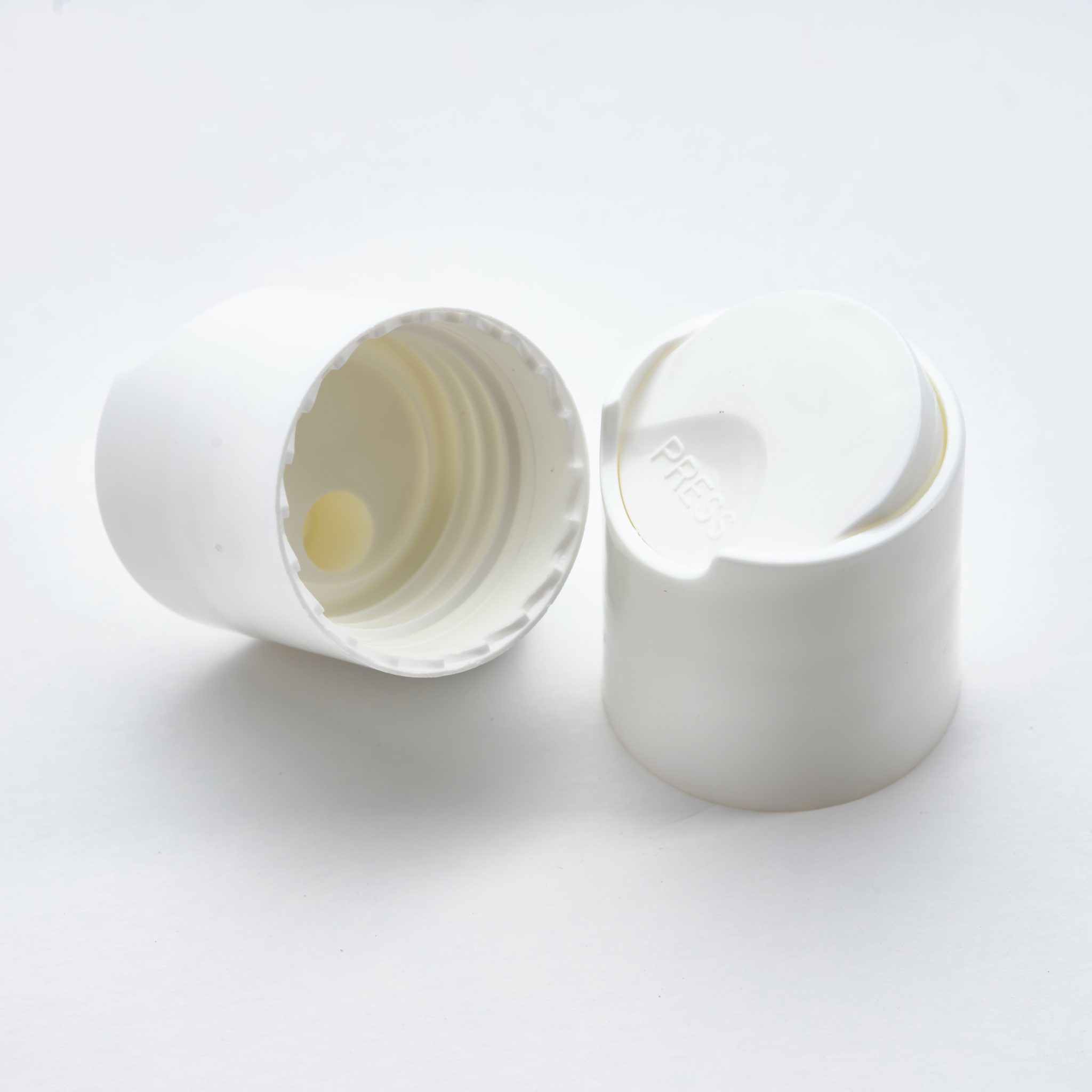 Smooth Wall Disc Cap 24410 - White - Synergy Packaging