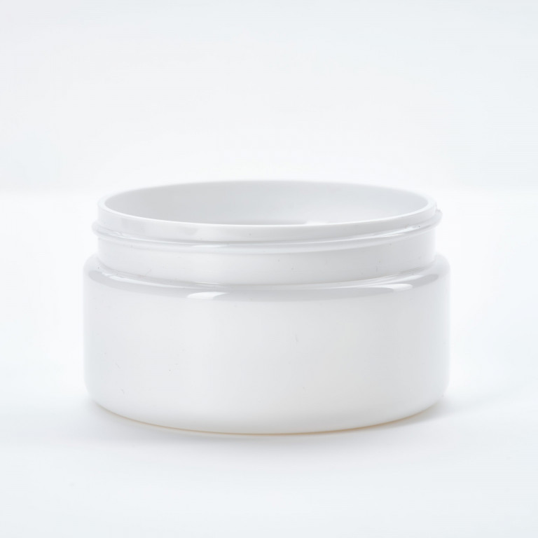 100g Standard Jar 70400 - White Solid - Synergy Packaging