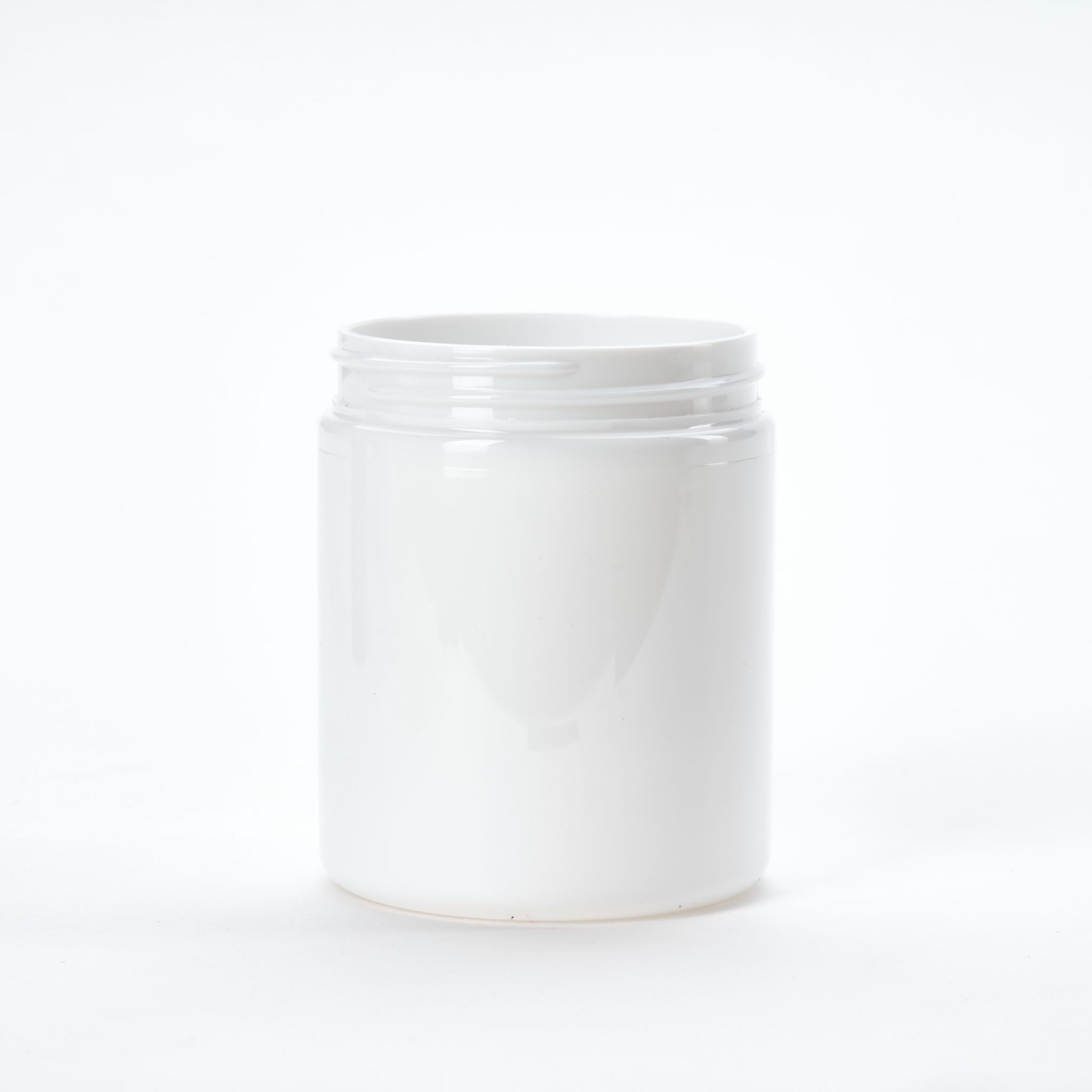 200g Tall Jar 63400 - White Solid - Synergy Packaging