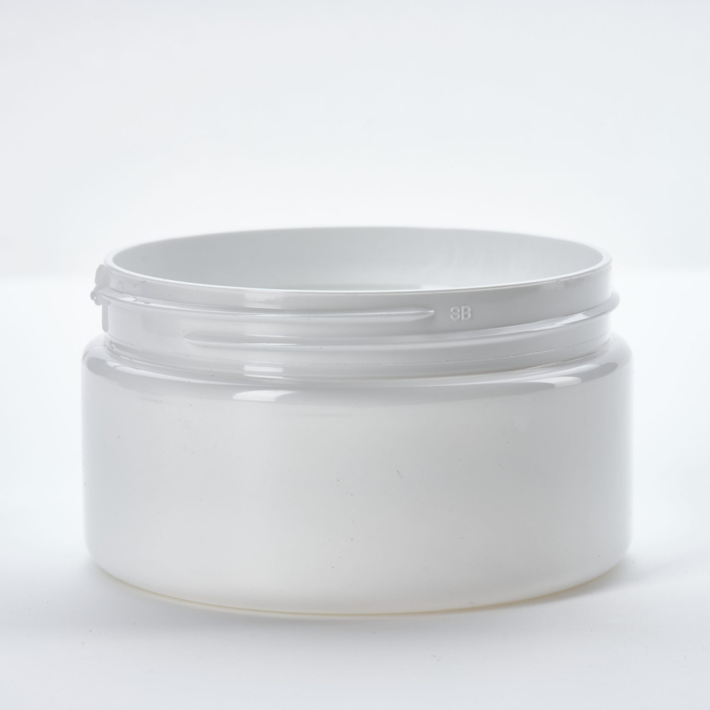 250g Standard Jar 89400 - White Solid - Synergy Packaging