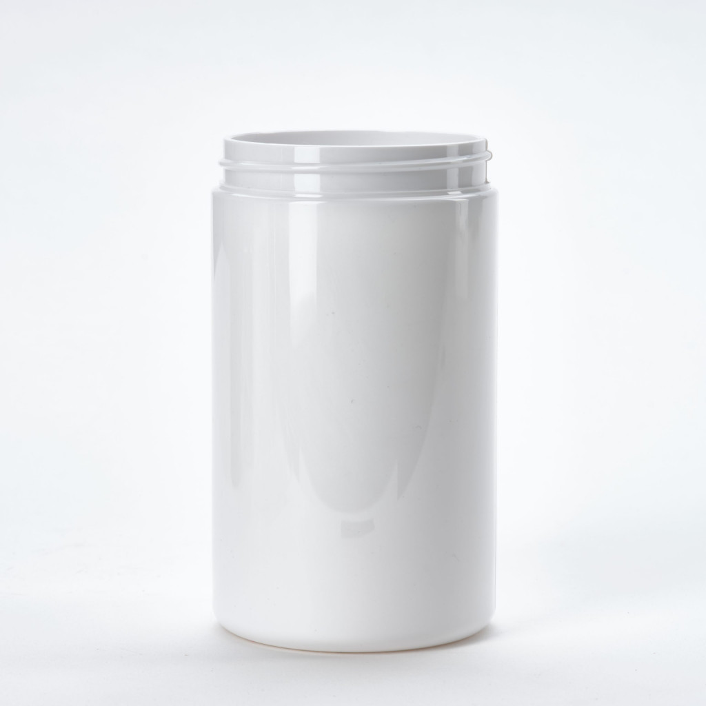 300g Tall Jar 63400 - White Solid - Synergy Packaging