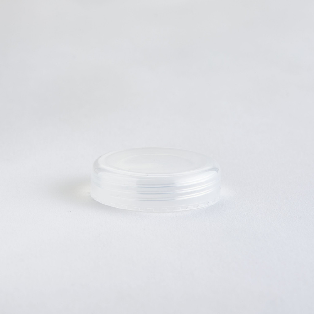 10g Sample Jar Lid Clear - (Lid Only) - Synergy Packaging