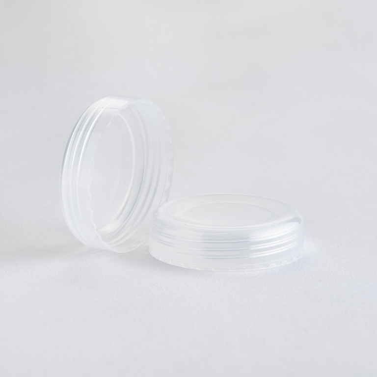 10g Sample Jar Lid Clear - (Lid Only) - Synergy Packaging
