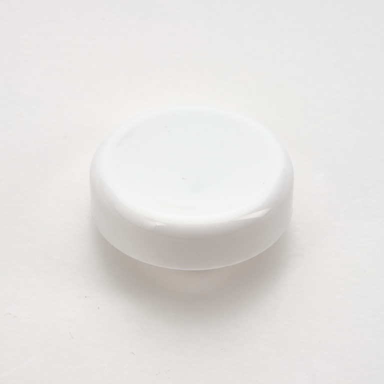 10g Sample Jar Lid White Solid - (Lid Only) - Synergy Packaging