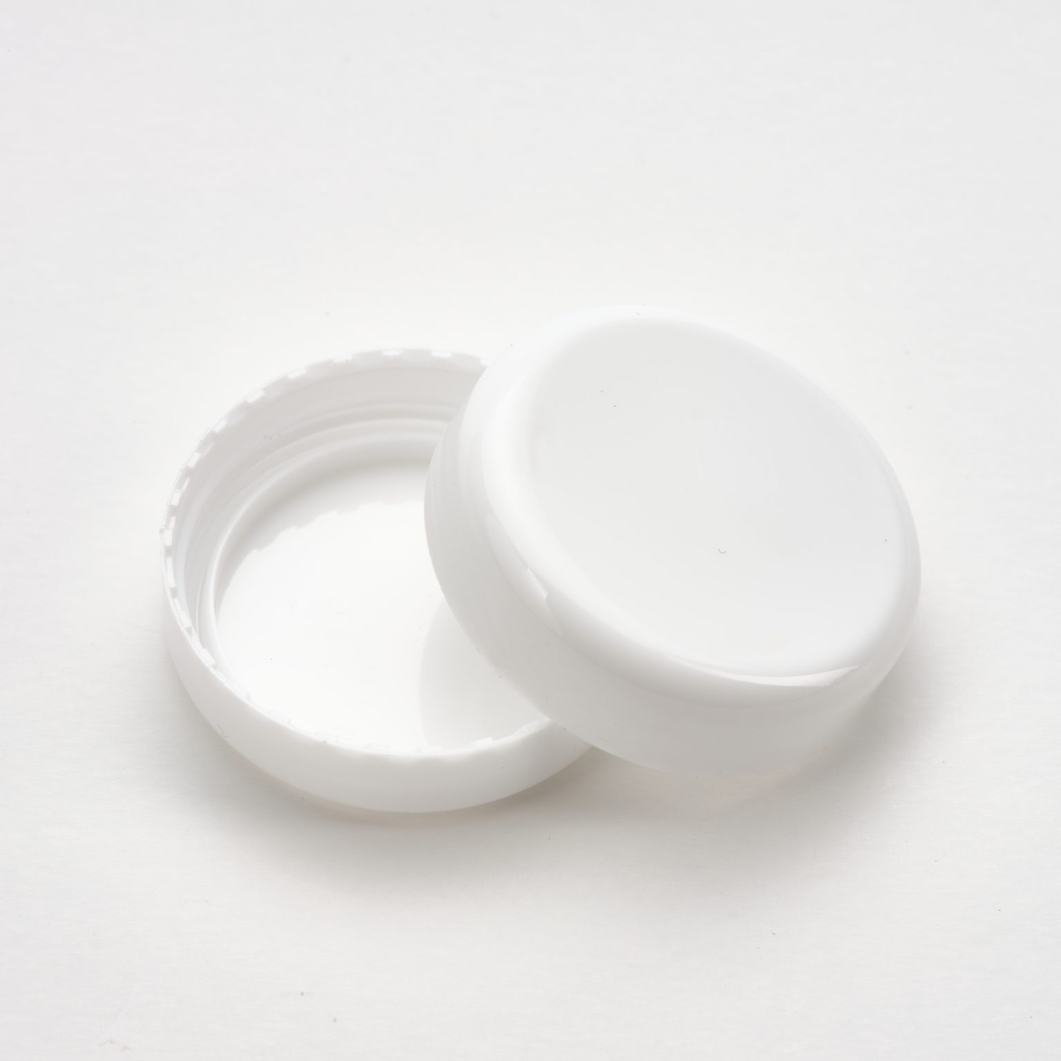 10g Sample Jar Lid White Solid - (Lid Only) - Synergy Packaging
