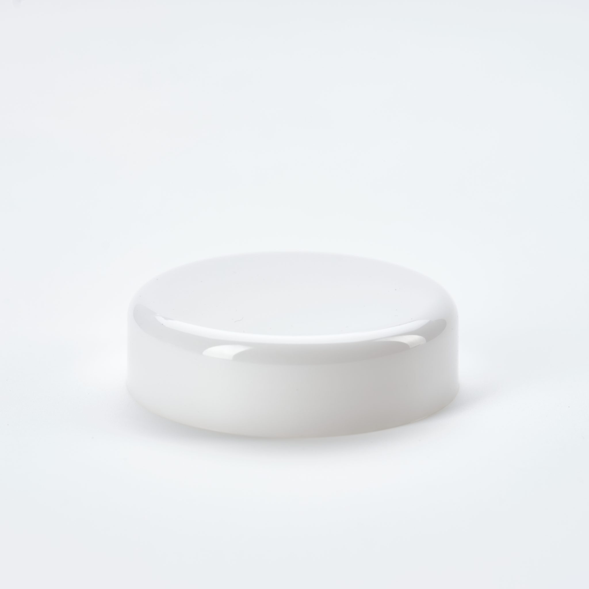 20g Sample Jar Lid White Solid - (Lid Only) - Synergy Packaging