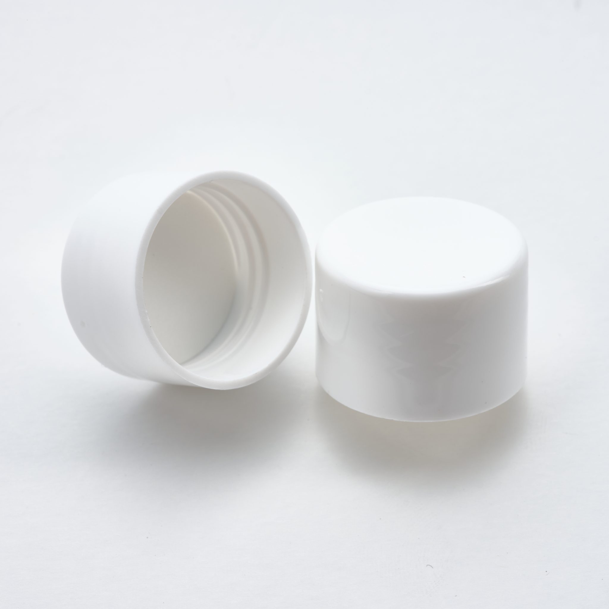 Smooth Wall Screw Cap 24410 - White - Synergy Packaging