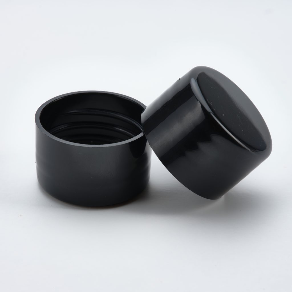 Smooth Wall Screw Cap 28410 - Black - Synergy Packaging