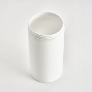 1000g Tall Jar 89400 - White Solid - Synergy Packaging