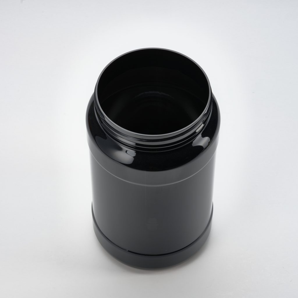 3.0L Wide Mouth Jar 120mm - Black Tint - Synergy Packaging