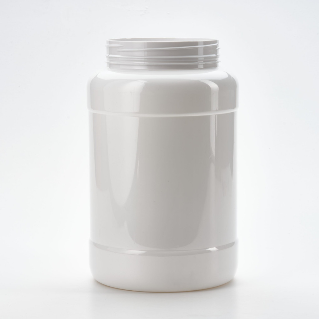 4.0L Wide Mouth Jar 120mm - White Solid - Synergy Packaging