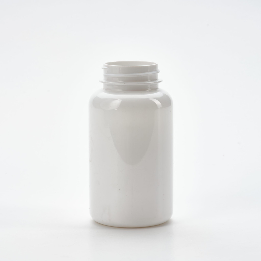150ml Pill Jar 38400 - White Solid - Synergy Packaging