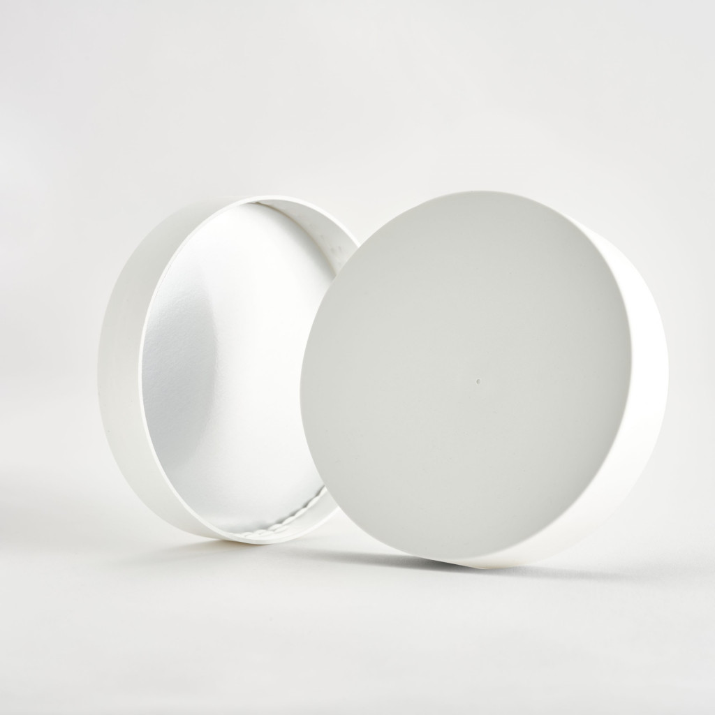 120mm Smooth Screw Cap (Wadded & Inducted) - White - Synergy Packaging