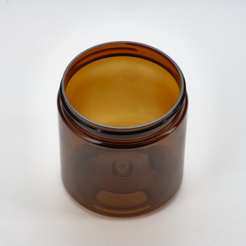250g Standard Jar 70400 - Amber Tint - Synergy Packaging