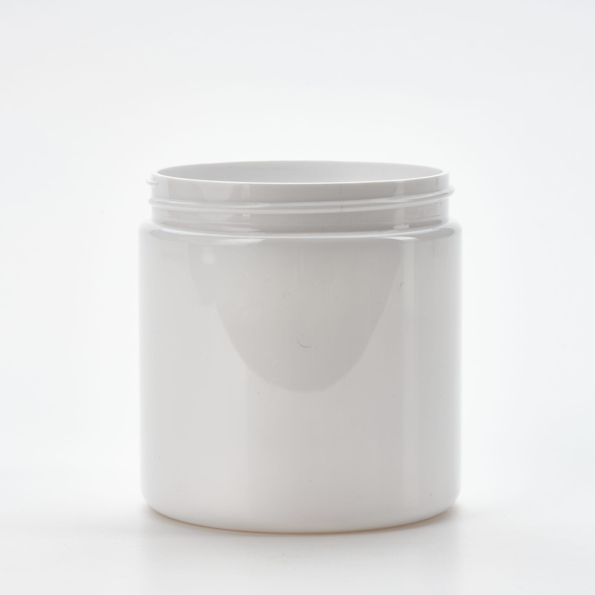 250g Standard Jar 70400 - White Solid - Synergy Packaging