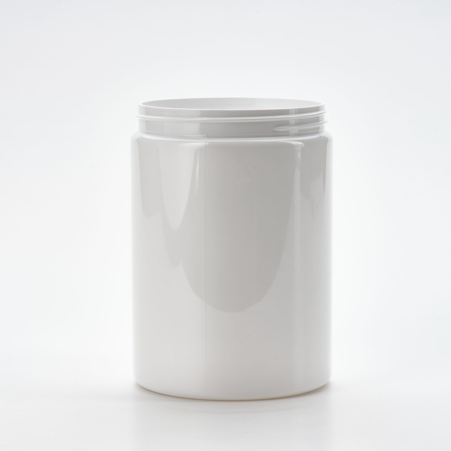 600g Tall Jar 89400 - White Solid - Synergy Packaging