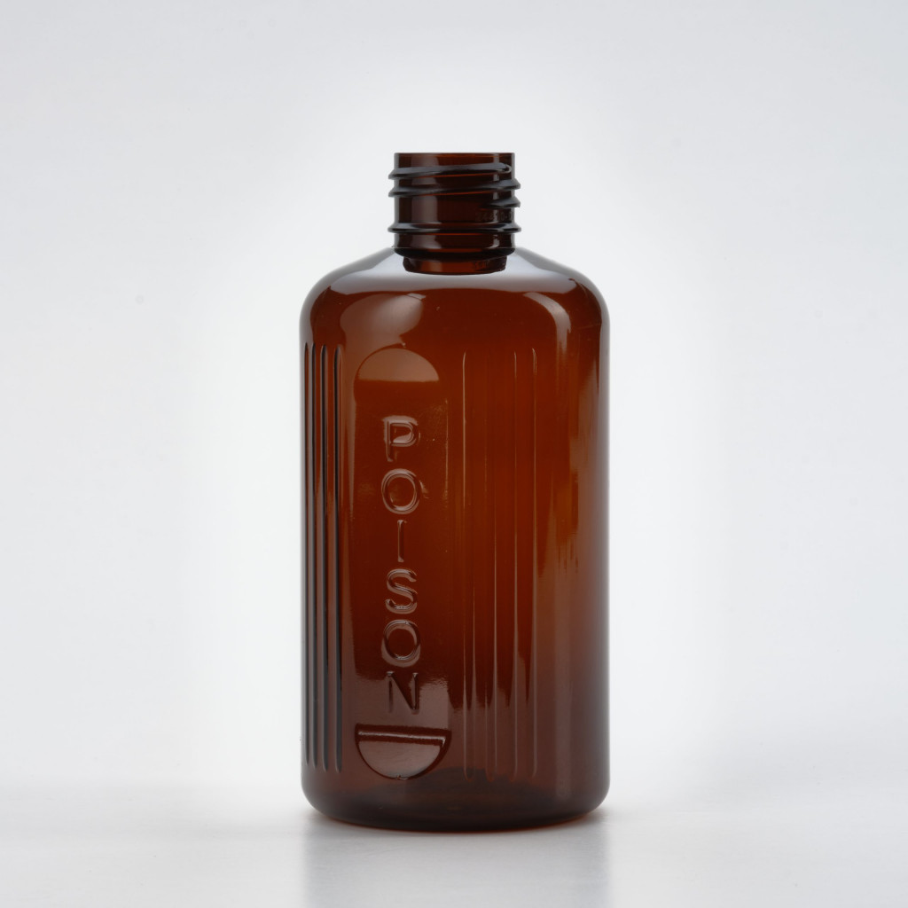 200ml Poison Bottle 24410 - Amber Tint - Synergy Packaging
