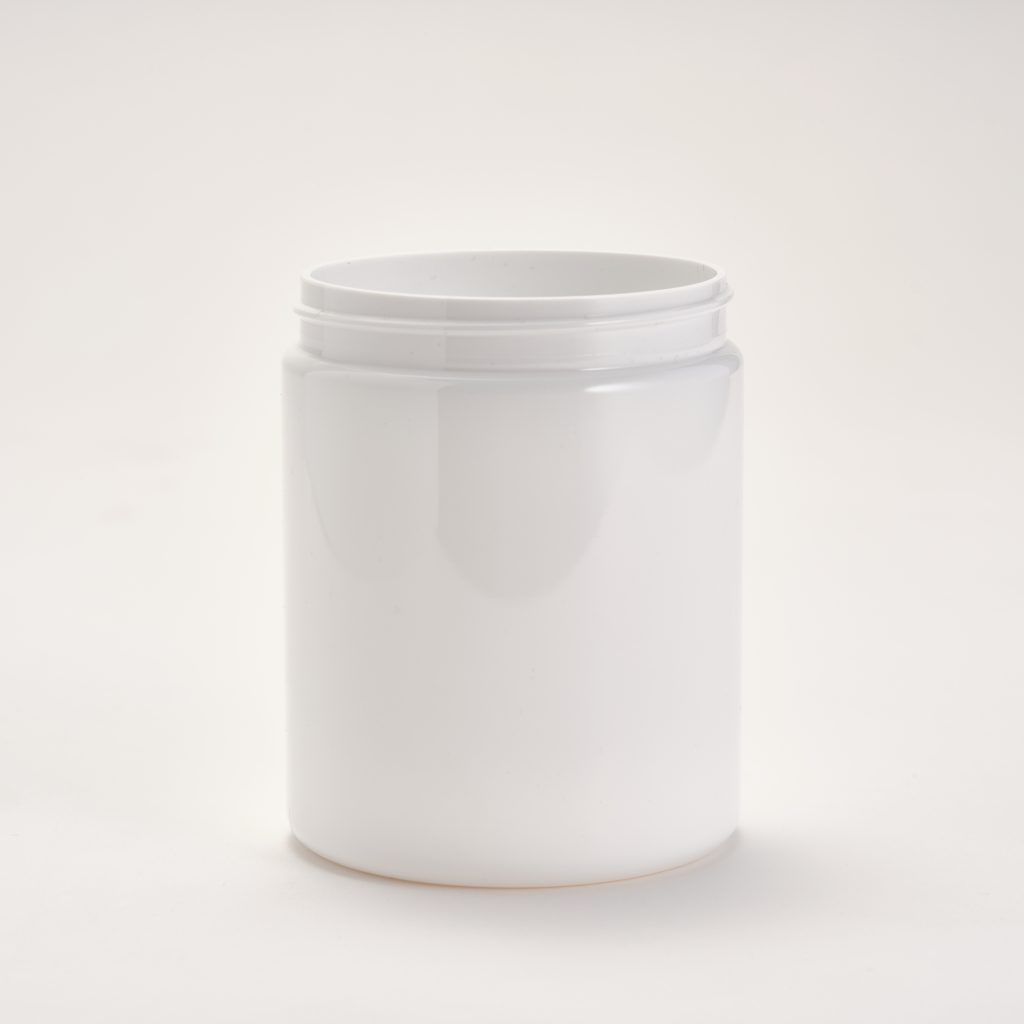 300g Standard Jar 70400 - White Solid - Synergy Packaging