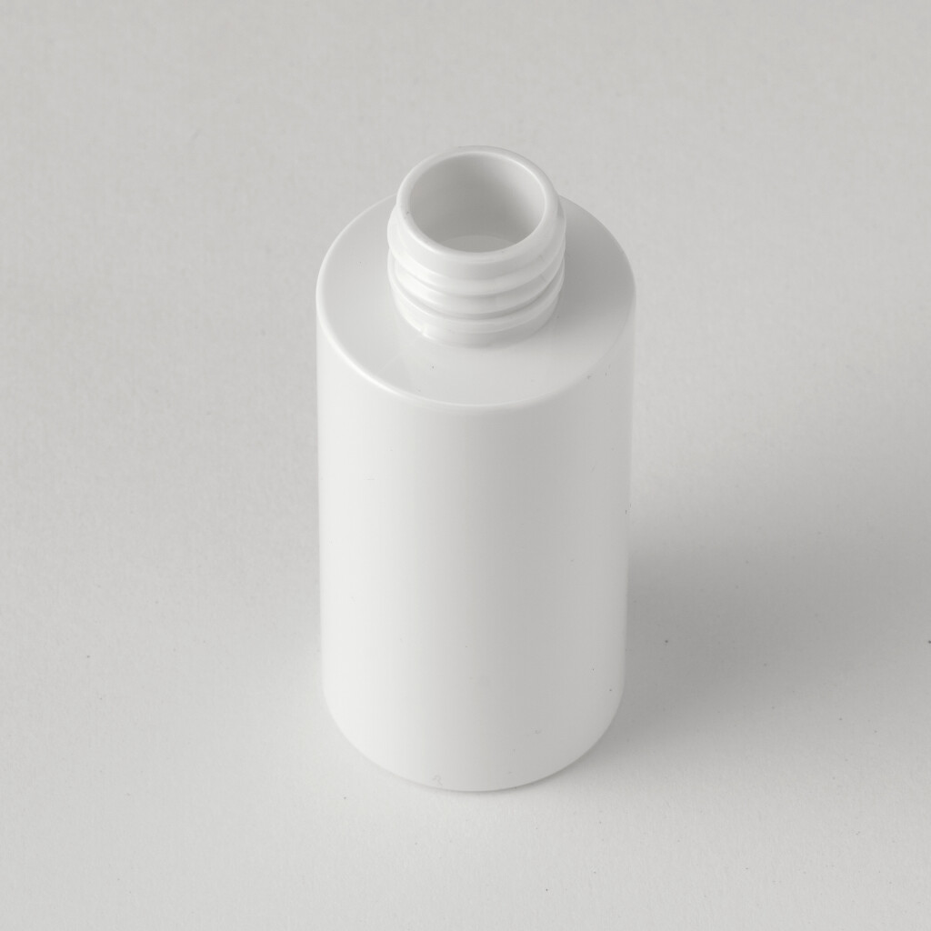 Square Shoulder Bottle 50ml White - Synergy Packaging