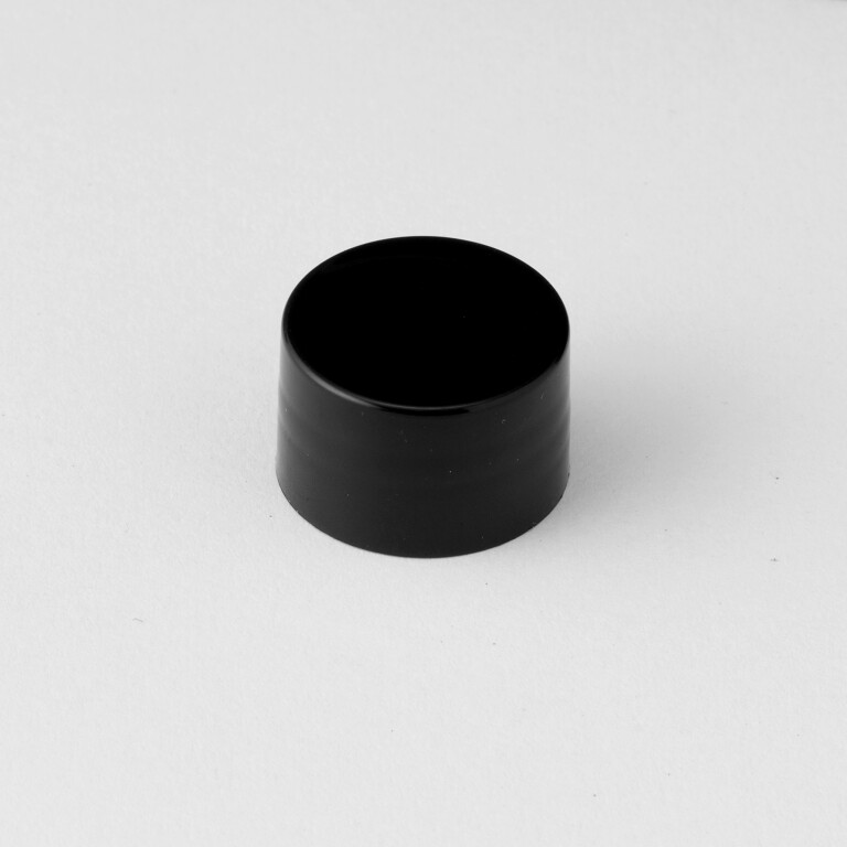 Smooth Wall Screw Cap with Wad - Black - Synergy Packaging
