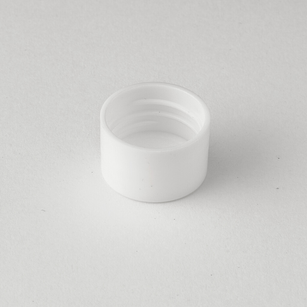 Smooth Wall Screw Cap with Wad - White - Synergy Packaging