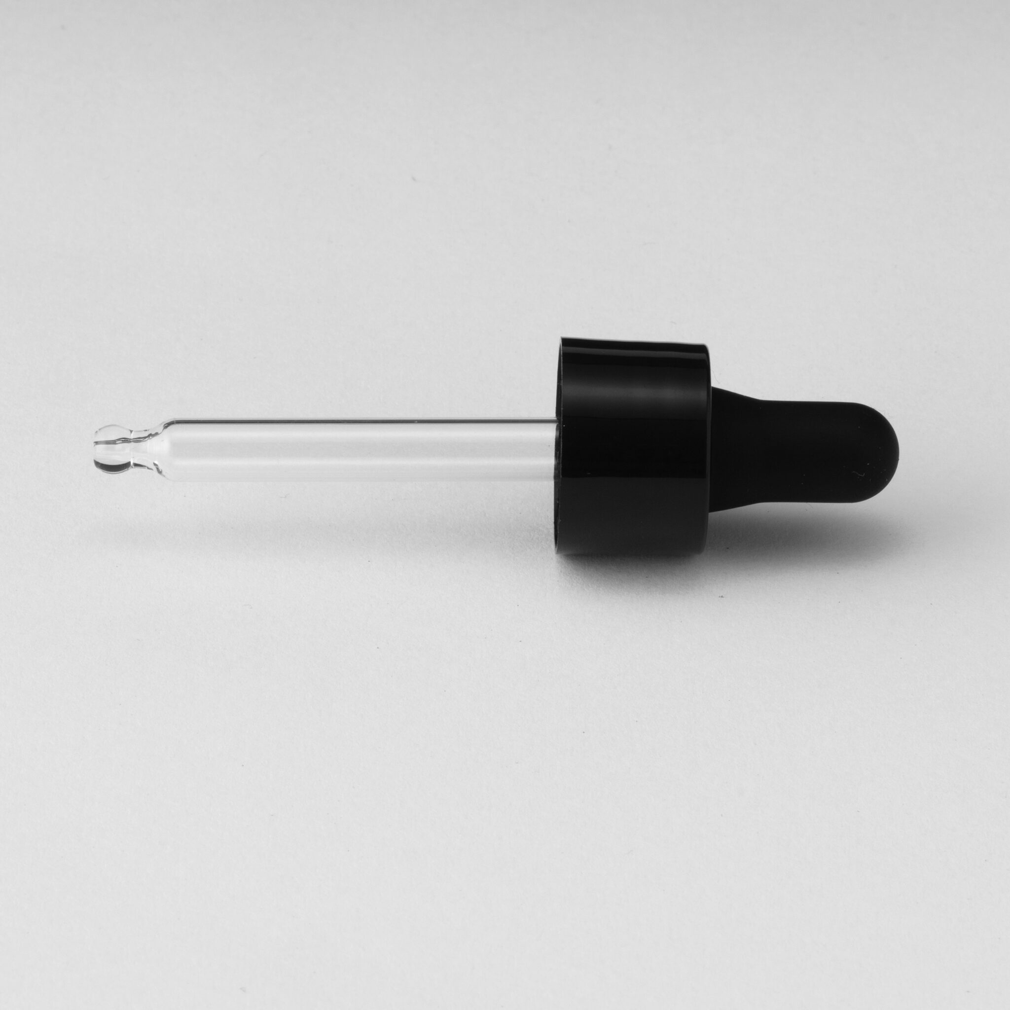 Dropper to Suit 30ml Bottle - Smooth Wall Black - Synergy Packaging